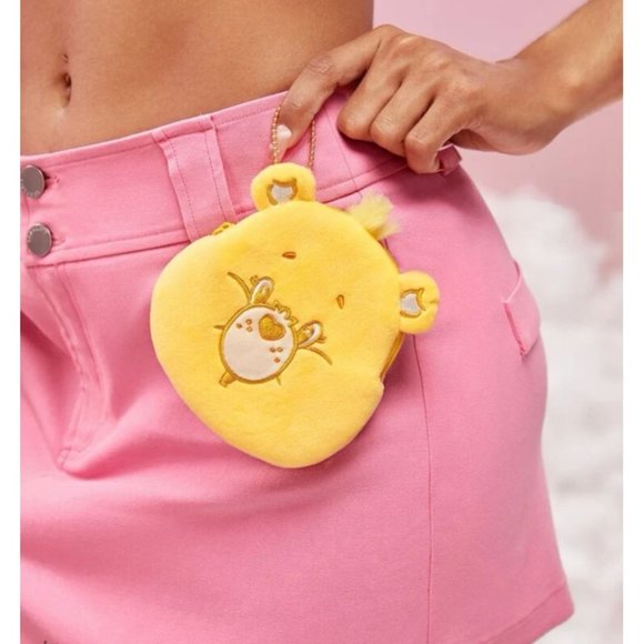 Care Bears | Accessories | Care Bears Yellow Keychain Coin Purse New ...